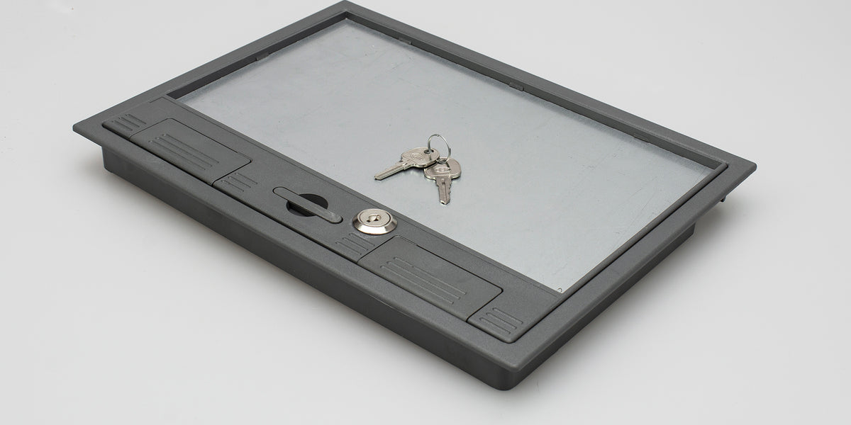 ABSL6R281/LL - Lockable Plastic ABS Frame & Lid (6mm Recess ...