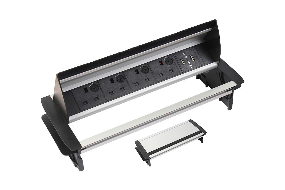 IDP4/USB - 4 Power 2 USB Within Desk Power Unit — Deskpower.co.uk