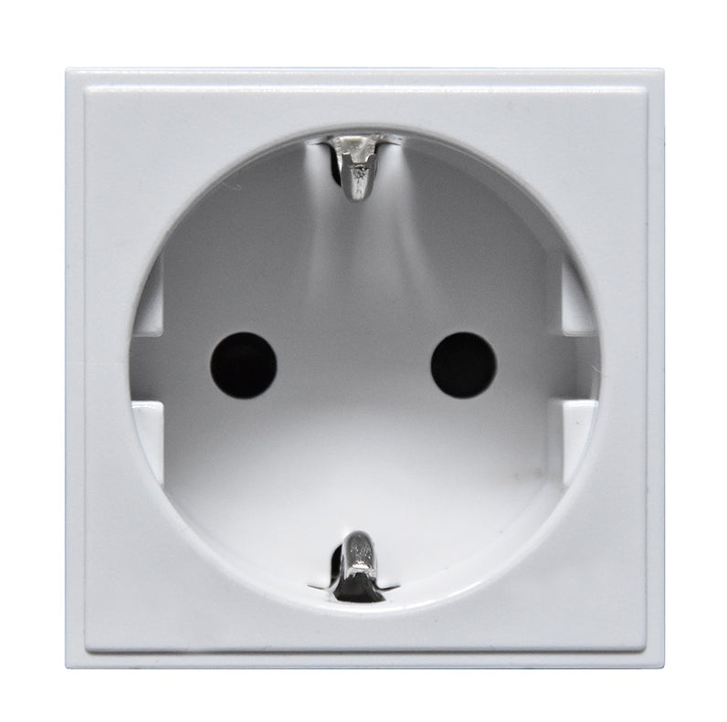 MM020WH - 16A EURO SOCKET (EURO) — Deskpower.co.uk