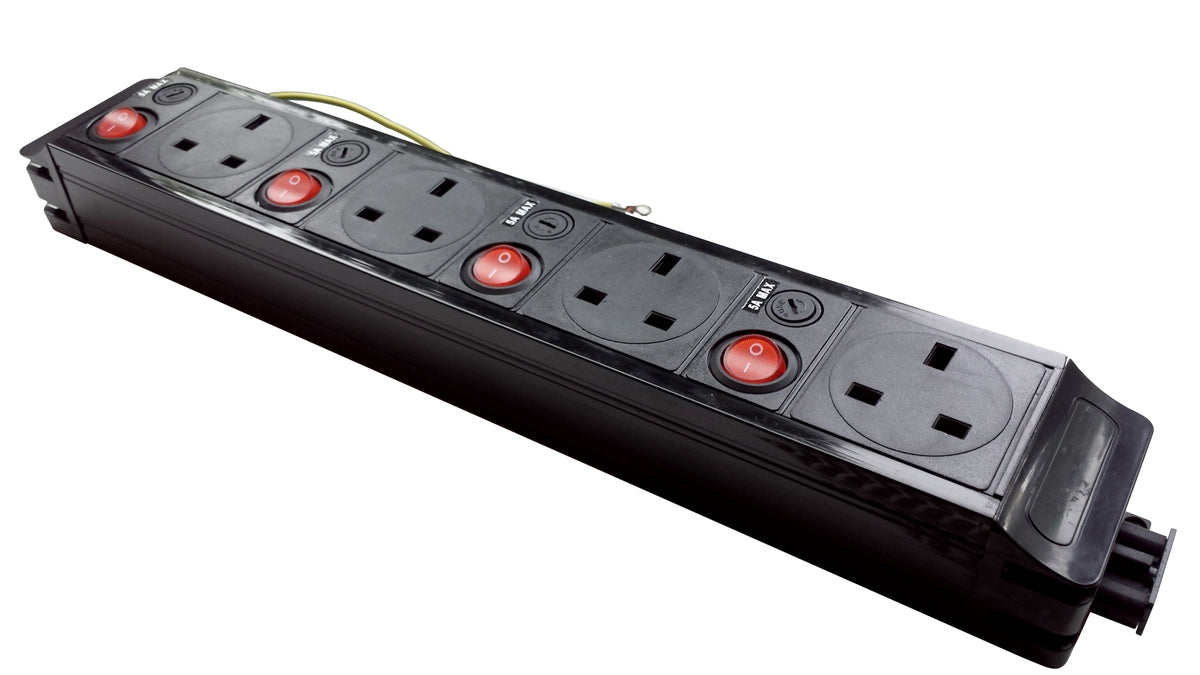 PP4/4 - 4 Power Individually Switched Under Desk Power Unit — Deskpower ...