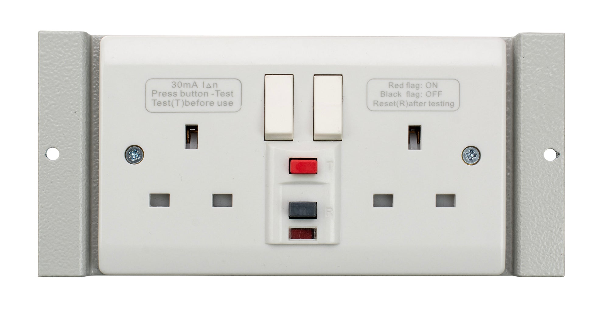 ST0287FM/RCD - Flush mounted Twin Switched RCD Protected Sockets ...