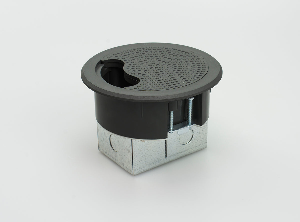 PG001B - 127mm Plastic Power Only Grommet (Round Socket) — Deskpower.co.uk