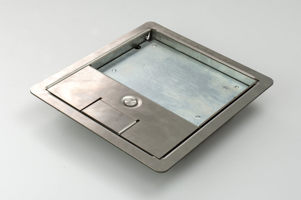 SSL12R311 - Stainless Steel Frame & Lid (12mm Recess) — Deskpower.co.uk